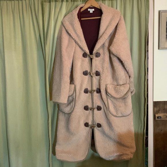 Sundance | Jackets & Coats | Sundance Tan Sherpa Long Warm Coat With ...